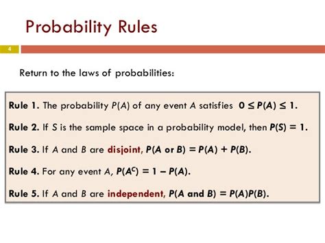Chapter 4 Part4 General Probability Rules