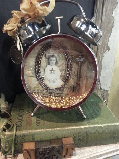 Altered Tim Holtz Assemblage Clock From Cha W 2014 Booth Project Idea