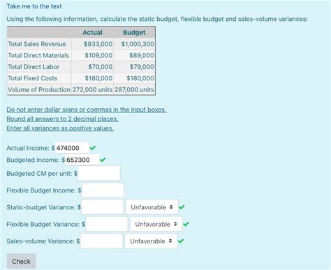 Solved Using The Following Information Calculate The Static Chegg Com