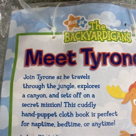 Nick Jr The Backyardigans Meet Tyrone Plush Toy Moose Hand Puppet
