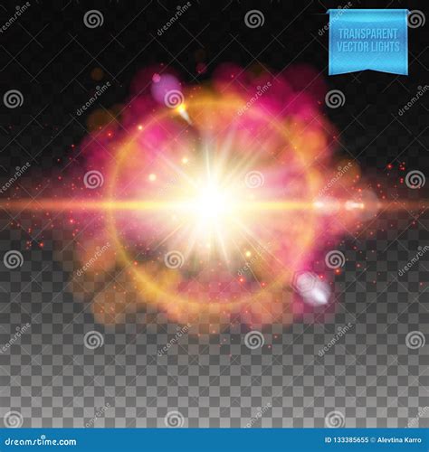 Vector Illustration Of Explosion Special Effect Over Checkered Gradient