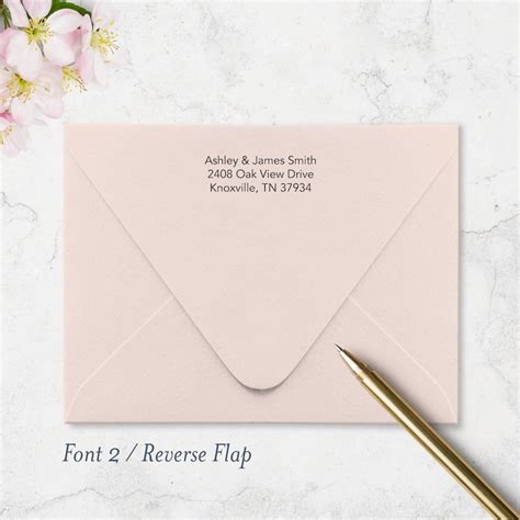 Envelope Return Addressing Add Your Return Address To Your Etsy