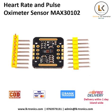 Max30102 Heart Rate And Pulse Oximeter Sensor
