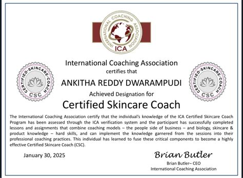 Ankitha Reddy Dwarampudi On Linkedin Excited To Share That Im Now A Certified Skincare Coach