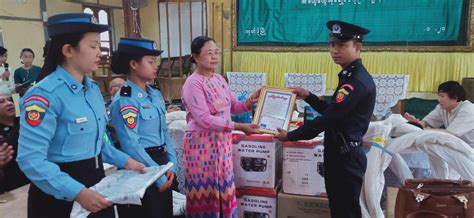 ပဲခူးတိုင်းဒေသကြီး အစိုးရအဖွဲ့ လူမှုရေးဝန်ကြီးမှ အုတ်ဖိုမြို့ နေအိမ် ၄ လုံမီးလောင်မှုတွင် မီးင