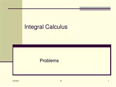Ppt Integral Calculus Powerpoint Presentation Free Download Id 1412754