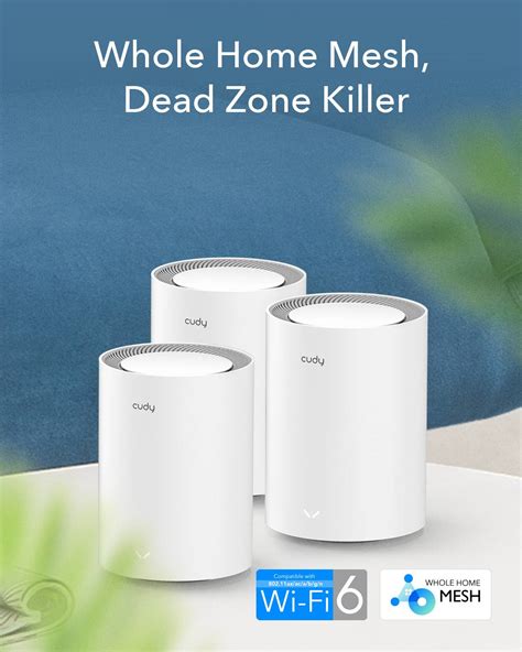 Cudy M1800 WiFi Mesh Router Nettverk I AX1800 I WiFi 6 Sikkerheten Selv No