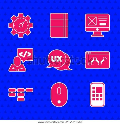 set ui ux design computer mouse stock vector royalty free 2055813560 shutterstock