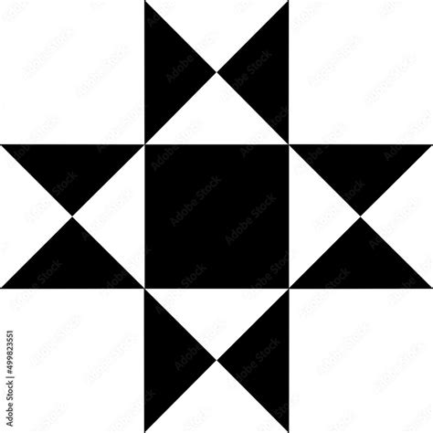 Barn Quilt Symbol Icon Stock Illustration Adobe Stock