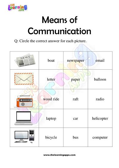 Means Of Communication Esl Worksheet By Amanduggar 44 Off Worksheets Library