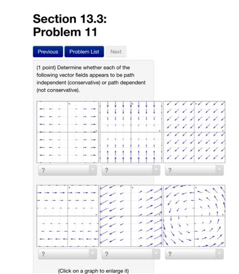 solved determine whether each of the following vector fields