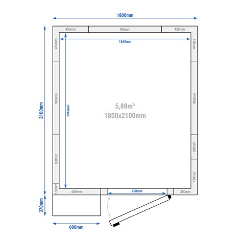 Chambre Froide 1800 X 2100 Mm 588 M³ Groupe Frigorifique Inclus