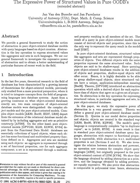 The Expressive Power Structured Values In Pure Oodbs Extended