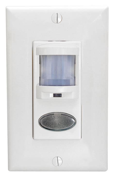 Sensor Switch Occupancy Sensor With Nightlight Hard Wired Wall Switch Box 120 V Ac 277 V Ac