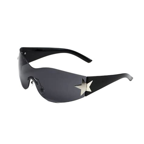 Uv Protection Sun Glasses Fashion Men Y2k Star Punk Sunglasses Sports