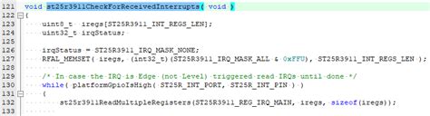 St25r3911b Rfal Library Ierr Bit Remains High