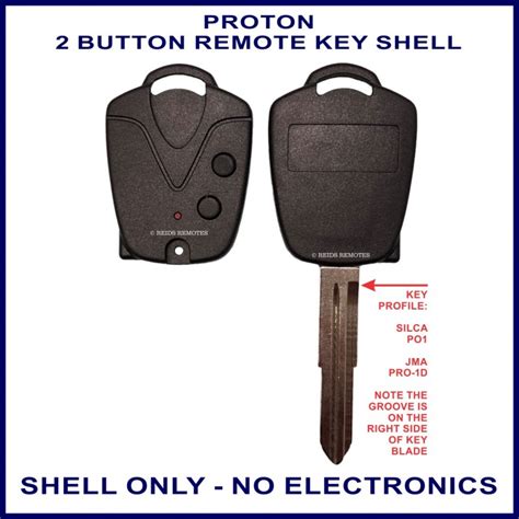 Proton Button Remote Key Shell Replacement With Silca RO Blade