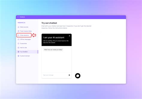 Chat Sessions Webwhiz