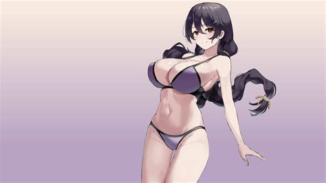 Download Anime Girls Boobs Bikini Wallpaper Wallpapers Com
