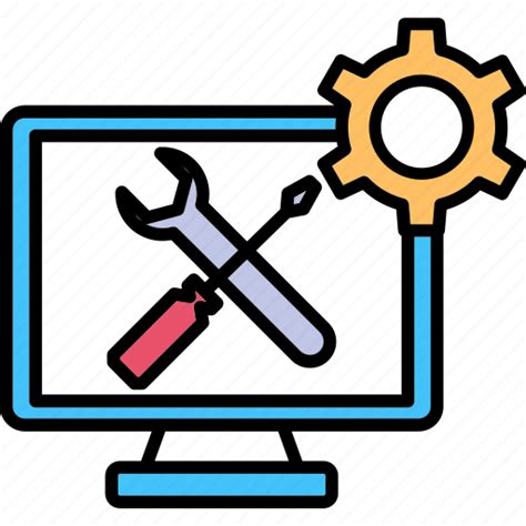 Repairing Code Computer Setting Technology Icon Download On Iconfinder