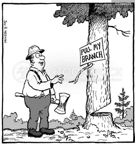 Tree Cutting Cartoons And Comics Funny Pictures From Cartoonstock