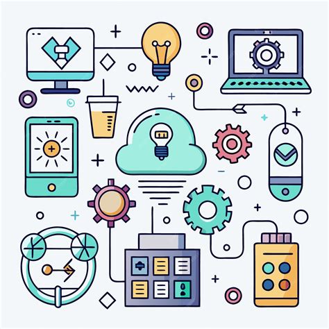 Idea Generation Workflow Automation From Concept To Completion Premium Ai Generated Vector