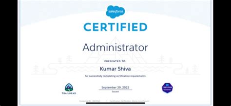 Kumar Shiva On Linkedin Completed My 2nd Salesforce Certification Thanks To Forsys Inc