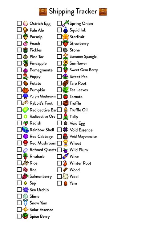 Stardew Valley Shipping Menu Stardew Valley Shipping Box Argent Quqk