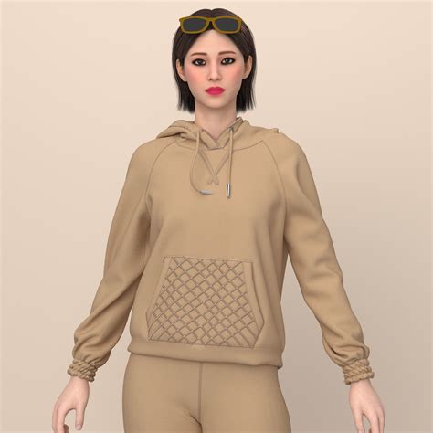 3d Model Hoodie And Sweatpants Set Vr Ar Low Poly Cgtrader