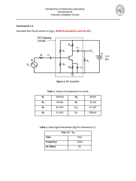 Experiment 3 Pdf Amplifier Electronic Circuits