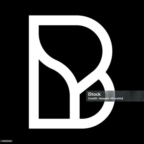 최소한의 B 로고 고급 배경에 B 문자의 아이콘입니다 Bp 모노그램 이니셜을 기반으로 한 로고 아이디어 전문적인 다양한 문자 기호와 배경에 Pb 로고 0명에 대한 스톡 벡터