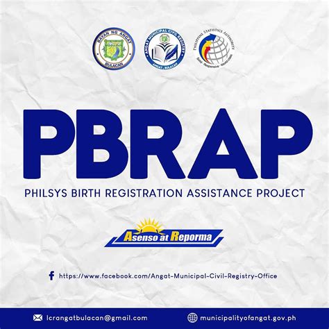 Philsys Birth Registration Assistance Project Pbrap