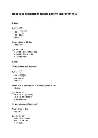 Heat Gain Calculations Before PDF