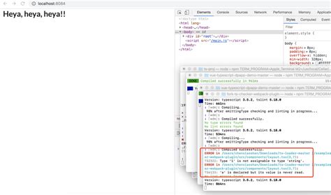 Vue Js 使用了fork Ts Checker Webpack Plugin后，页面没有实时报错信息怎么办？ Segmentfault 思否