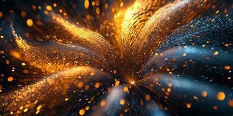 Experience The Mesmerizing Dynamic Sparkling Light Burst Set Within An Abstract Background