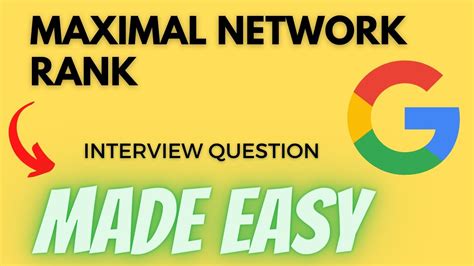 Maximal Network Rank Leetcode 1615 Python Youtube