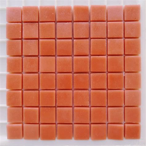 12mm Watermelon Matte Mosaic Tiles Kismet Mosaic