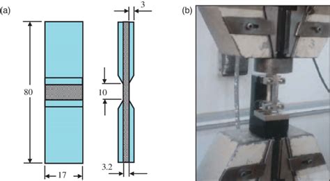 A Dimensions Of Compression Test Specimen And B Experimental Setup