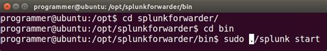 install a splunk forwarder on linux splunk