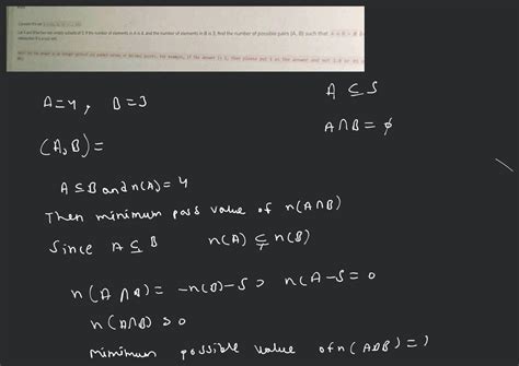 consider the set s 1 2 3 ldots 12 let a and b be two non empty subse