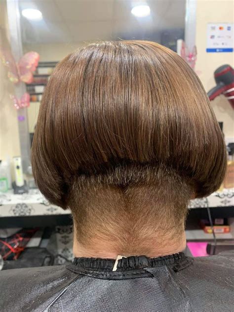 Joys Shaved Nape Bob Short Shaved Hairstyles Short Hair Styles