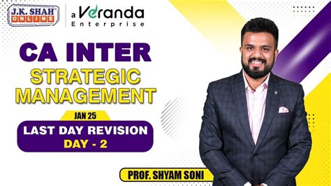 Ca Inter Jan 25 Strategic Management Last Day Revision Day 2 Youtube