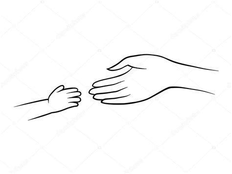 Manos De Madre E Hijo Vector De Stock Por ©bolkins 71900085