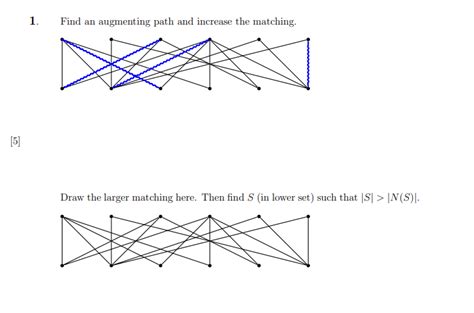 Solved Find An Augmenting Path And Increase The Matching Chegg