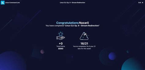 Secprogress N On Linkedin Immersivelabs Linux Command Line Ep 9 Stream Redirection