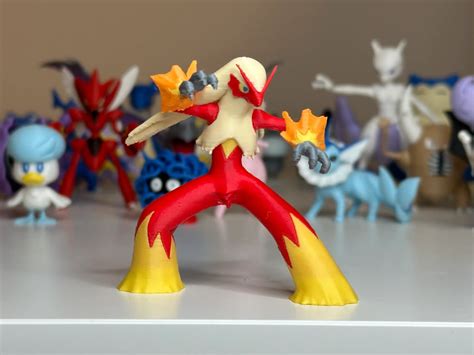 火焰鸡（宝可梦）6种颜色，65mm高 来自 Lcfigure Makerworld