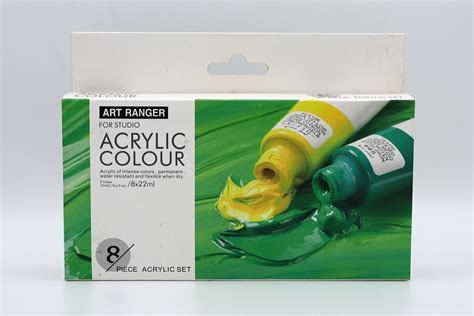 Акриловые Краски для Рисования Набор Art Ranger 8 Цветов По 22 Мл в Тюбиках — Купить Недорого