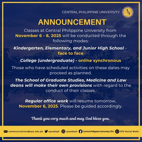 Ovpaa Memo No 40 Central Philippine University Cpu Facebook