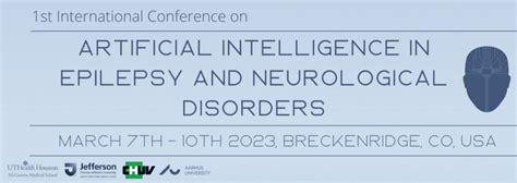 1st International Conference On Artificial Intelligence In Epilepsy And Neurological Disorders