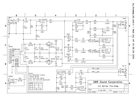 Download Swr La Series Preamp Schematic Free